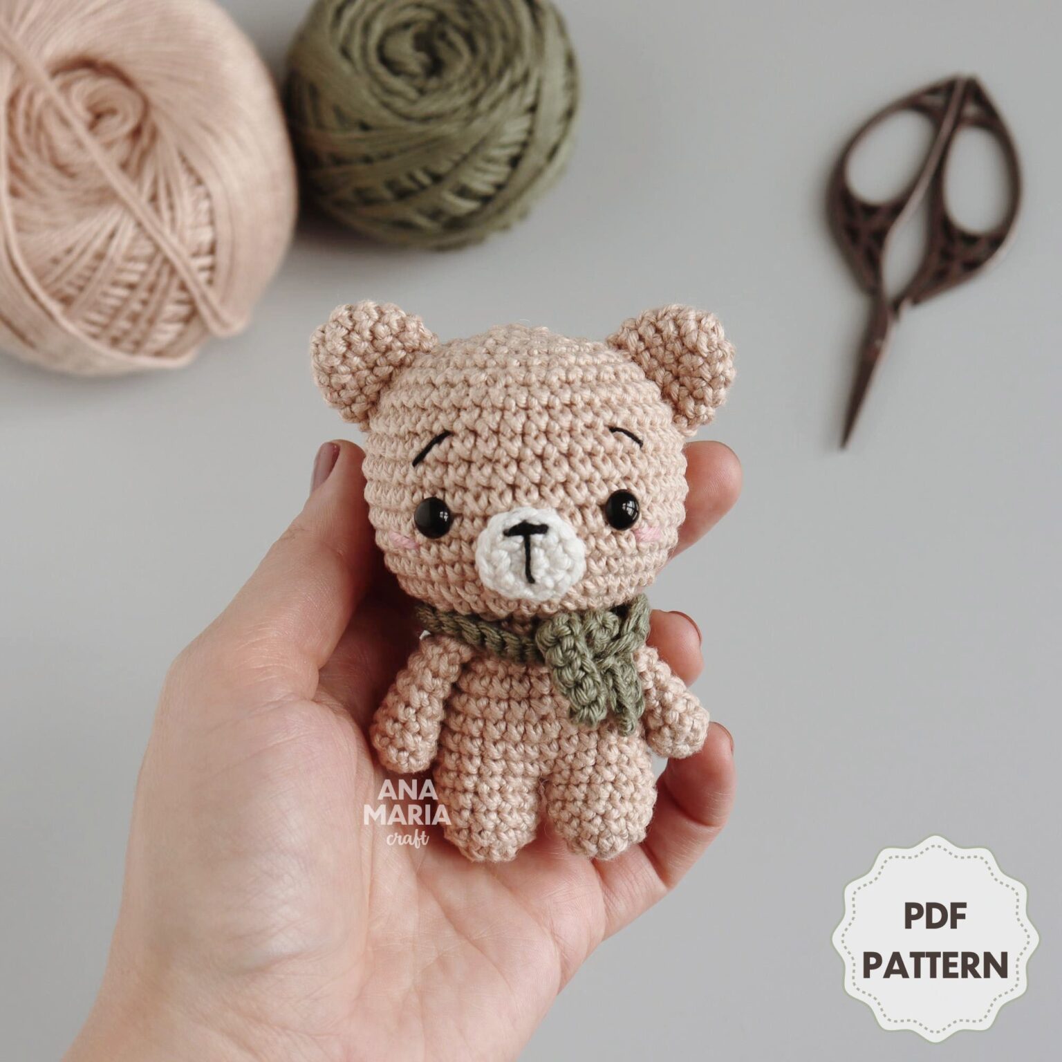 Teddy, o Ursinho – Chaveiro Urso Natal – Receita de Amigurumi em PDF ...
